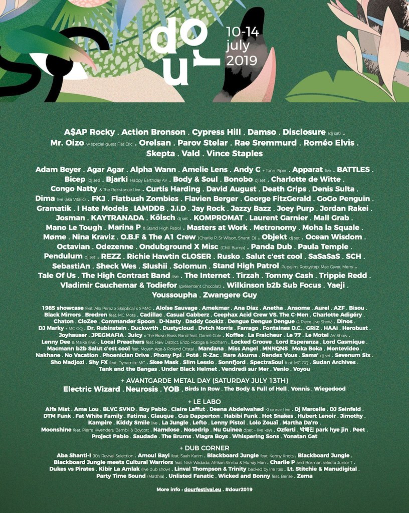 Dour Festival 2019 : l'impressionnant line-up rap - Thésaurap